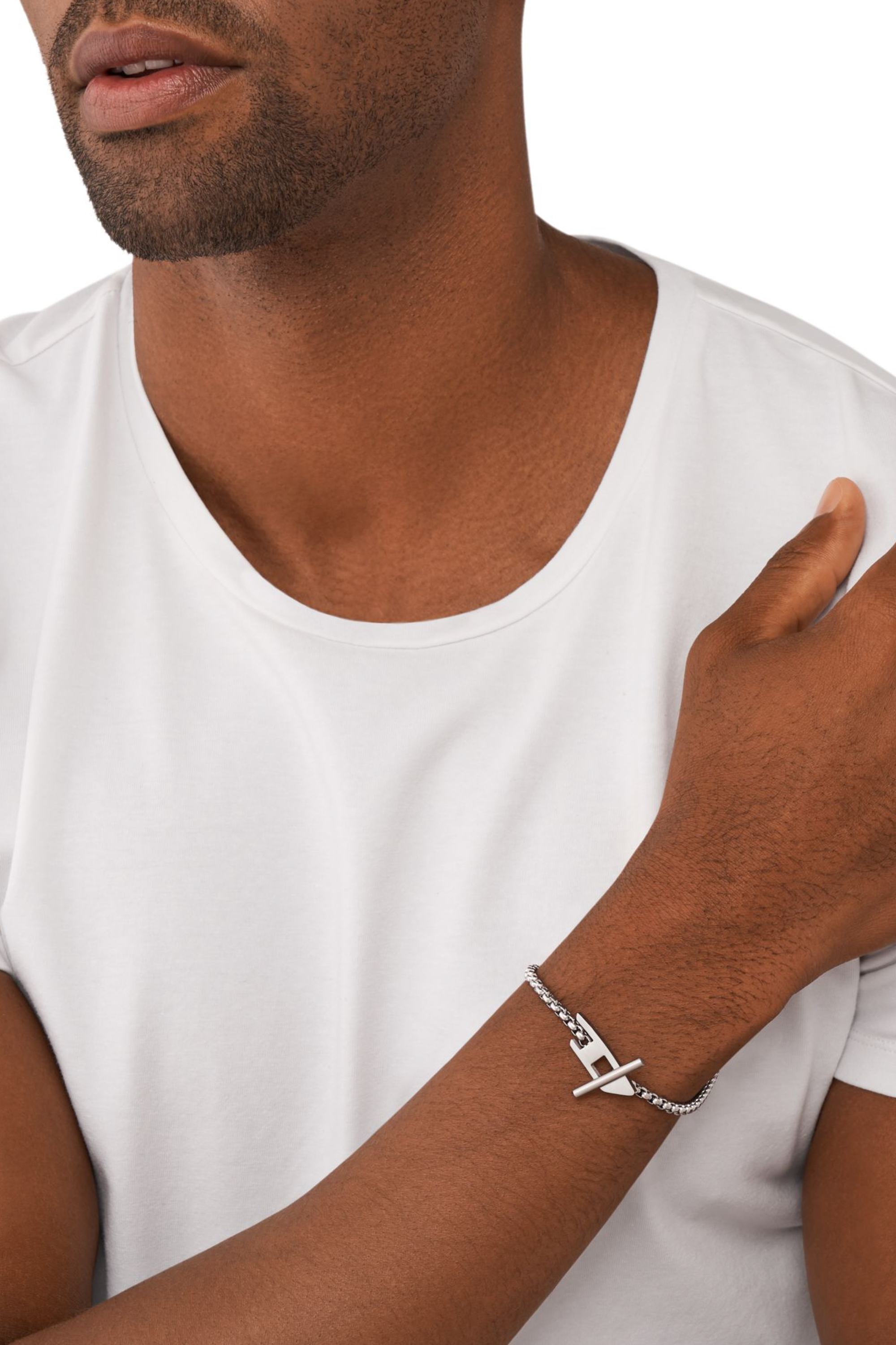 Women's Stainless steel chain bracelet | Silver | Diesel Women's Stainless steel chain bracelet | Silver | Diesel